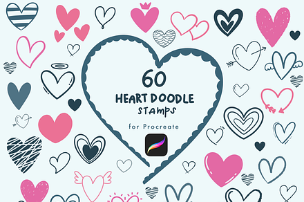 Valentines Day Brushes for Procreate | Creative Market