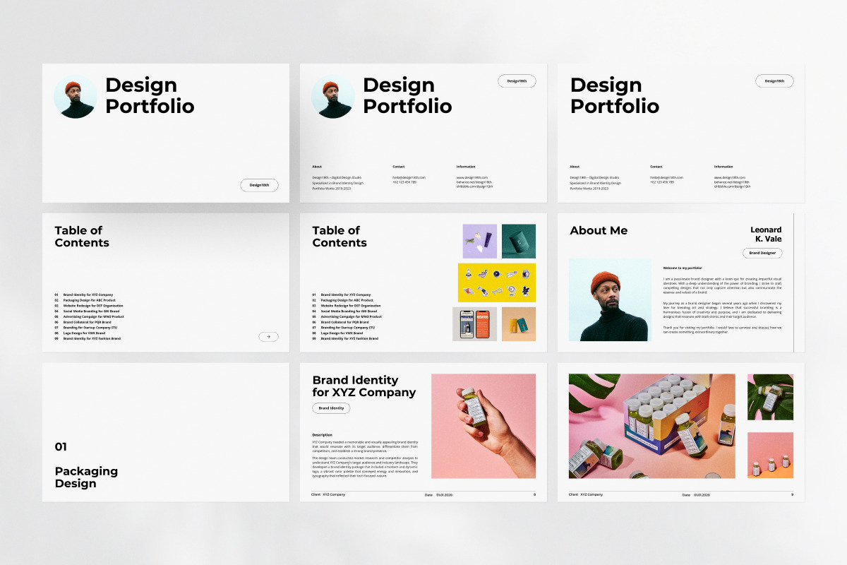 Portfolio Google Slides Template | Creative Market