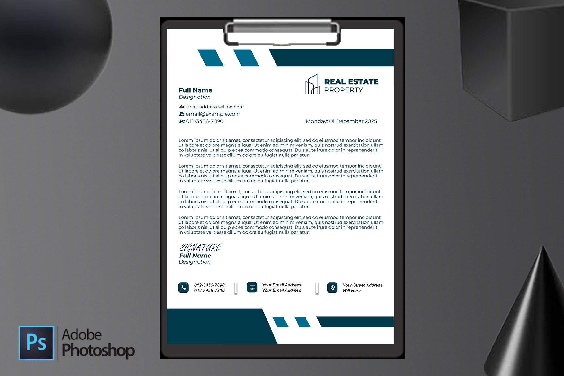 Identity Letterhead Template