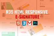 R35 HTML Responsive E-Signature, an Email Template by QuickArtisan