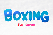 Boxing amazing font