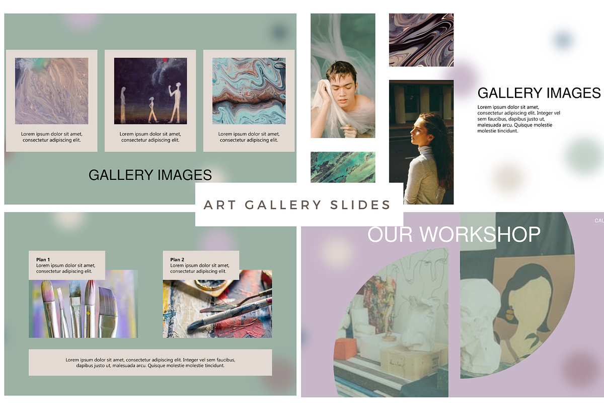 Art Gallery Powerpoint Template, a Presentation Template by PaperMoon