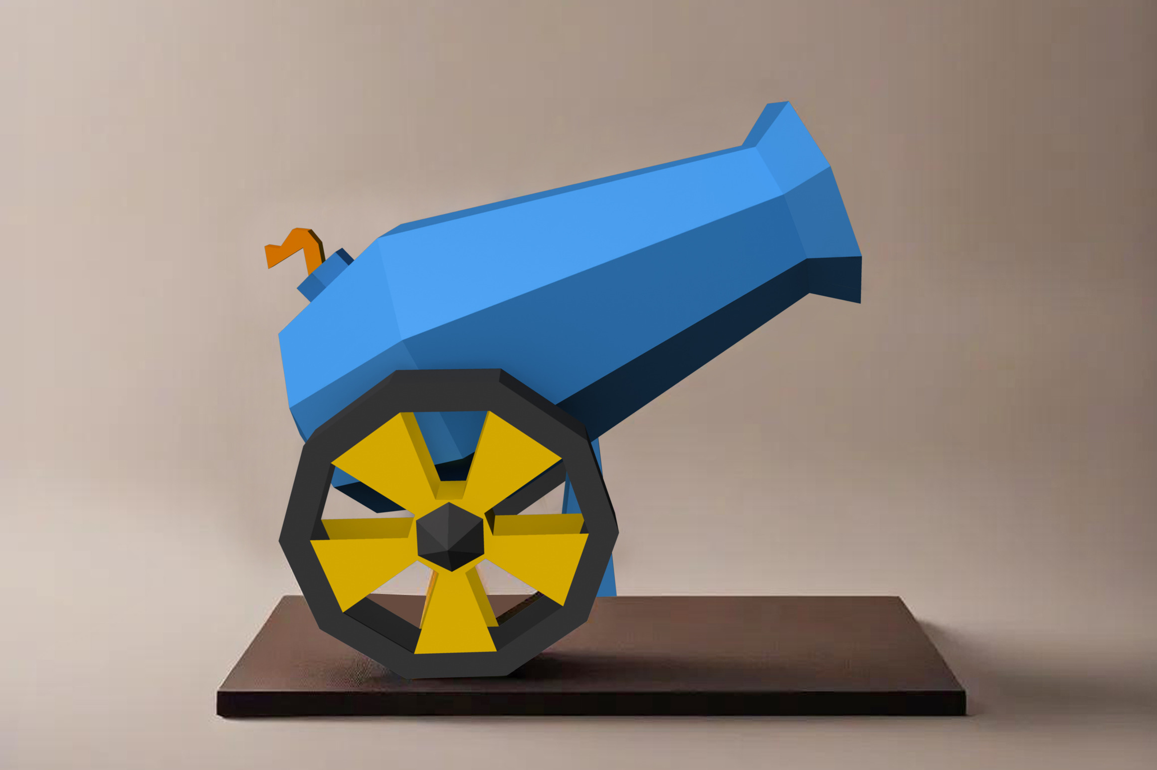 DIY Cannon favor - 3d papercraft, a Print Template by PAPER amaze