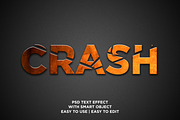 crash text effect, a Layer Style Add-On by yokbisayok