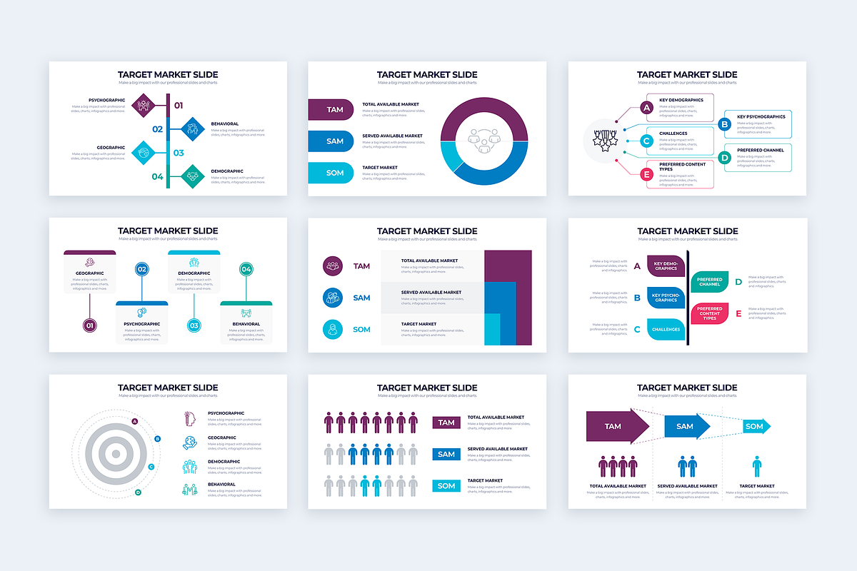 Target Market Powerpoint Templates, a Presentation Template by Slidesmash