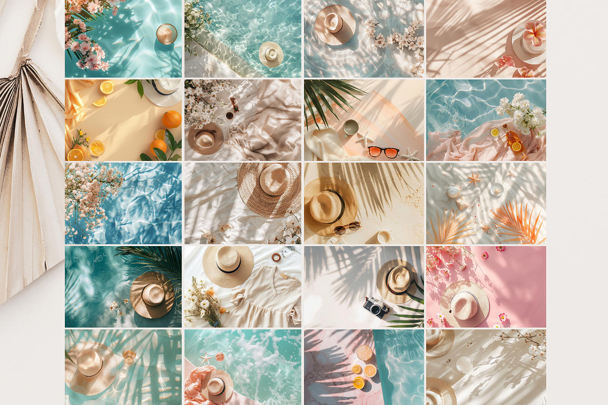 Summer Mockups Bundle, Card Mockups, a Product Mockup by TatiMockup