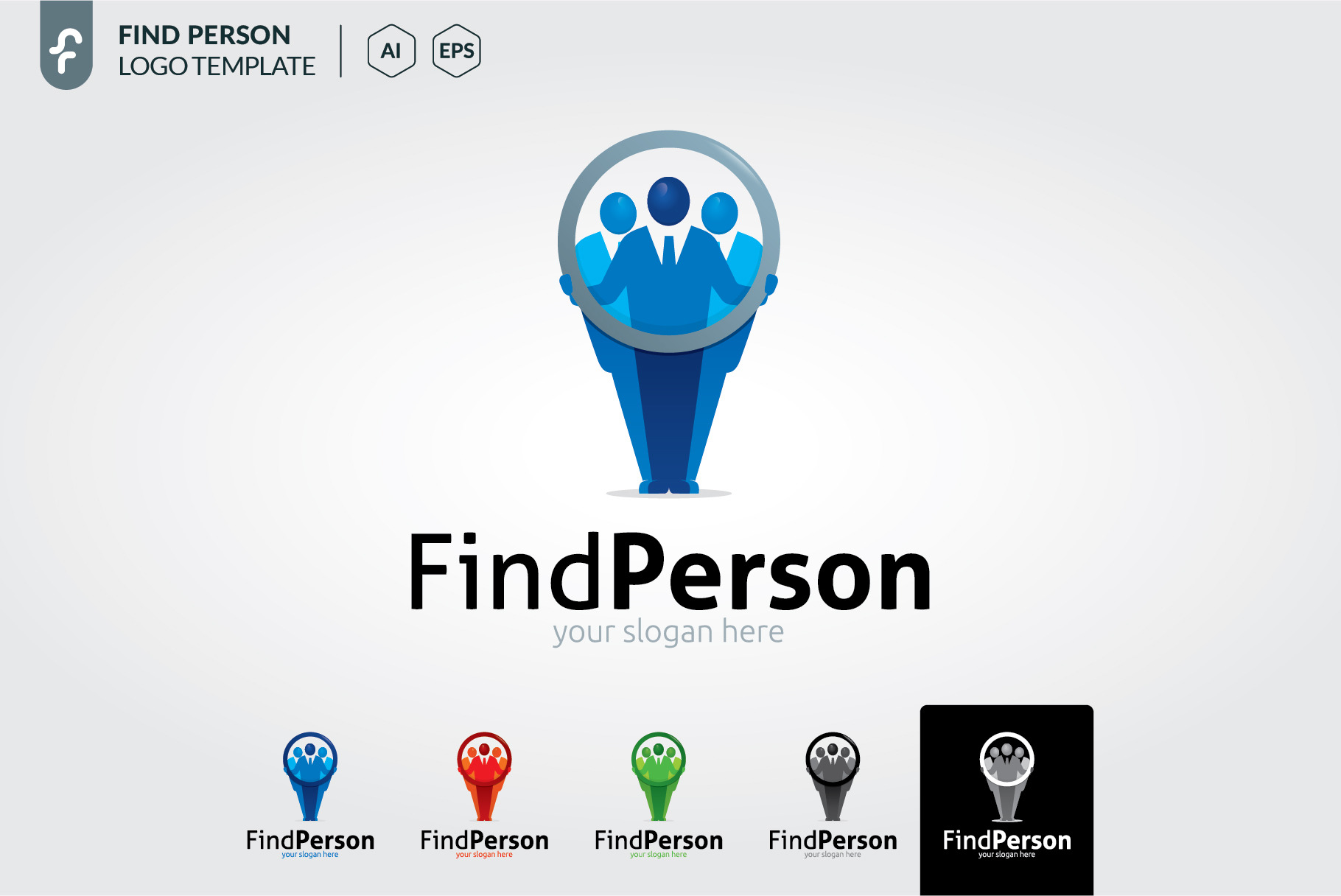 Find person logo template, a Branding & Logo Template by ft.studio ...