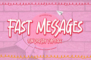 Fast Messages is Fun Display Typeface