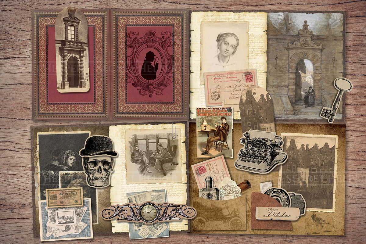 Detective Scrapbooking Kit, an Illustration by Secret Helper