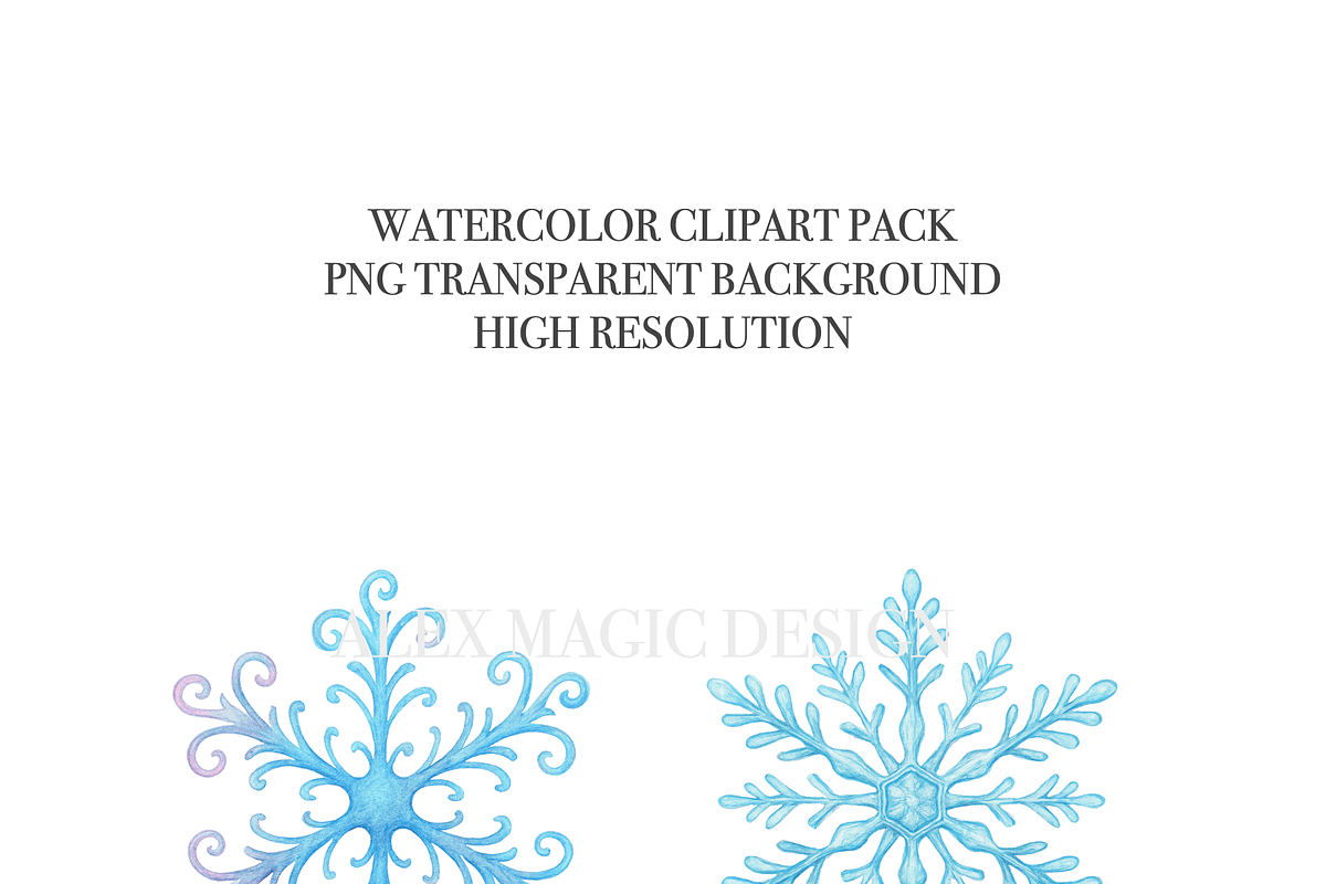 Snowflake Clipart Set