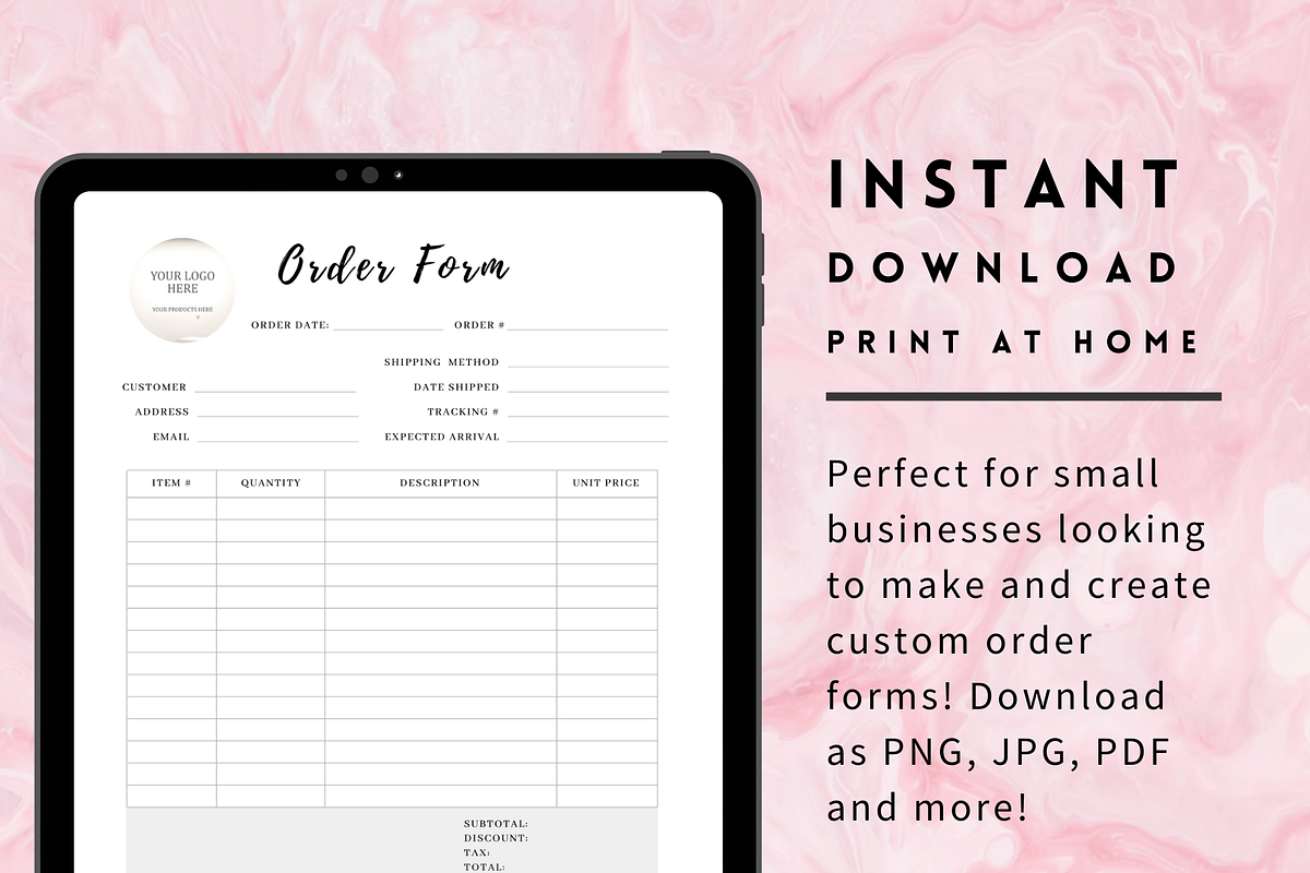 Order Form for Businesses Canva, a Templates & Theme by Minva Themes