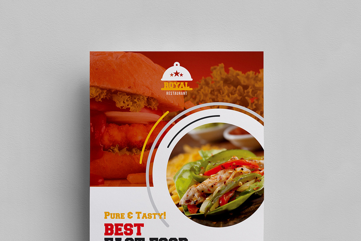 Both Side Food Flyer, a Flyer Template by GenerousArt