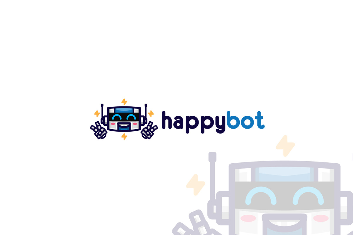 Happybot Logo Template, a Branding & Logo Template by dien96