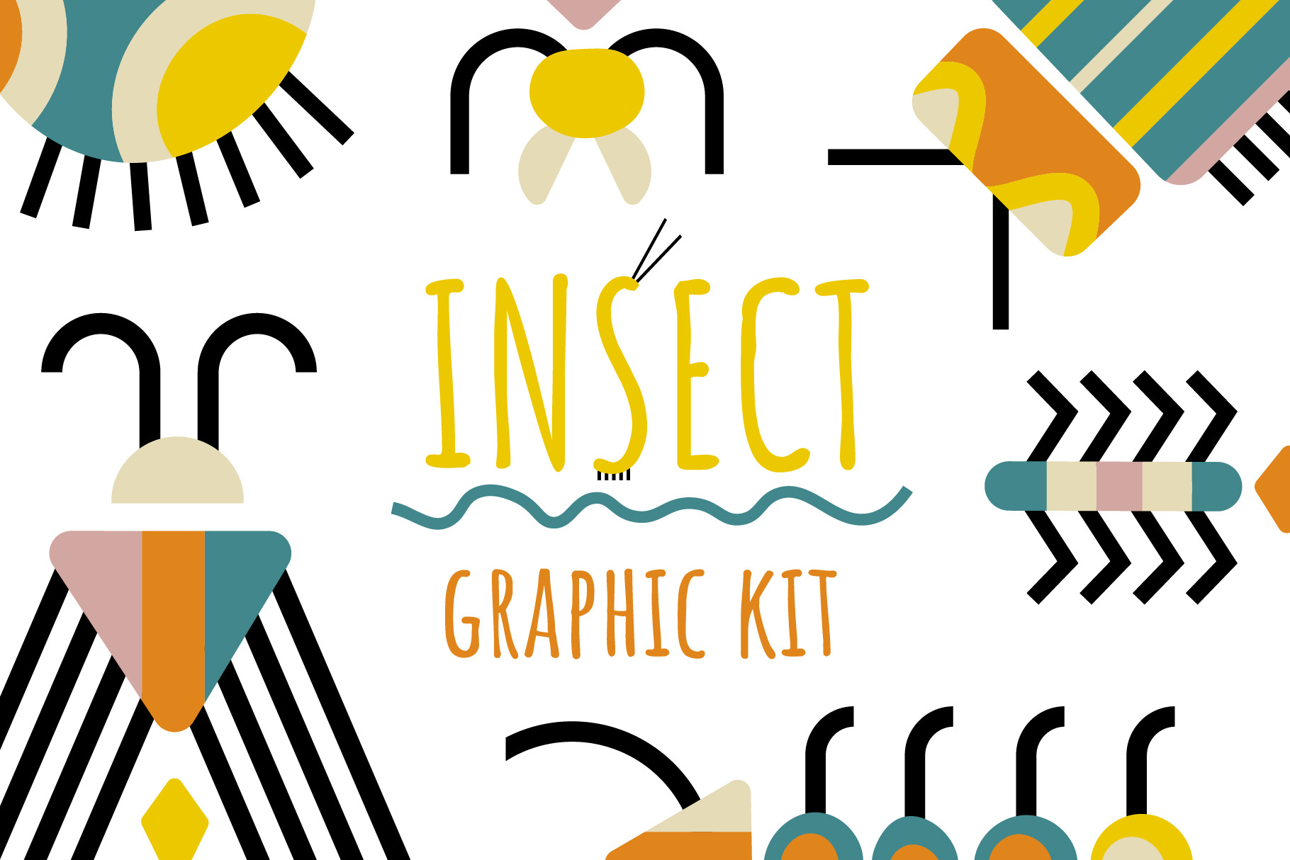 INSECT- graphic kit, an Illustration by Yurta