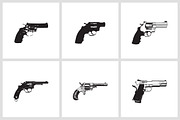 Handguns: EPS Vector Illustrations, an Illustration by RuleByArt