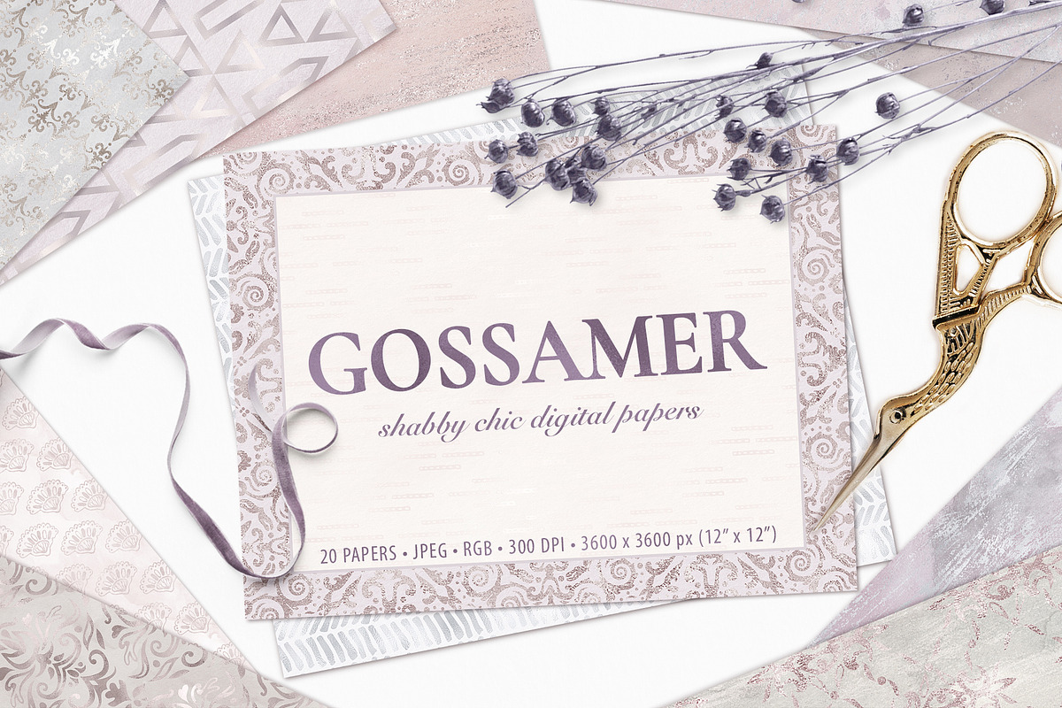 Seamless Shabby Chic Digital Papers
