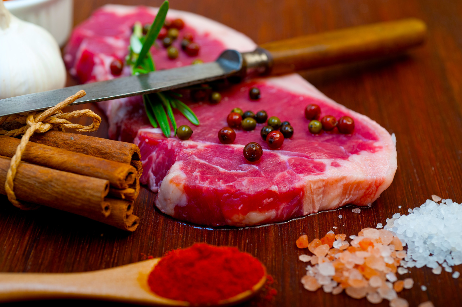 raw uncooked ribeye beef steak butcher selection, a Food & Drink Photo ...