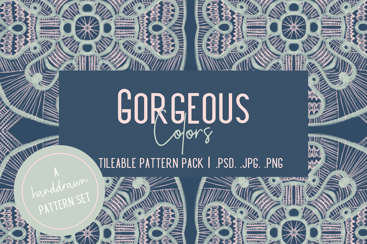 Viridescent and Blush Knit Patterns, a Pattern Graphic by ...