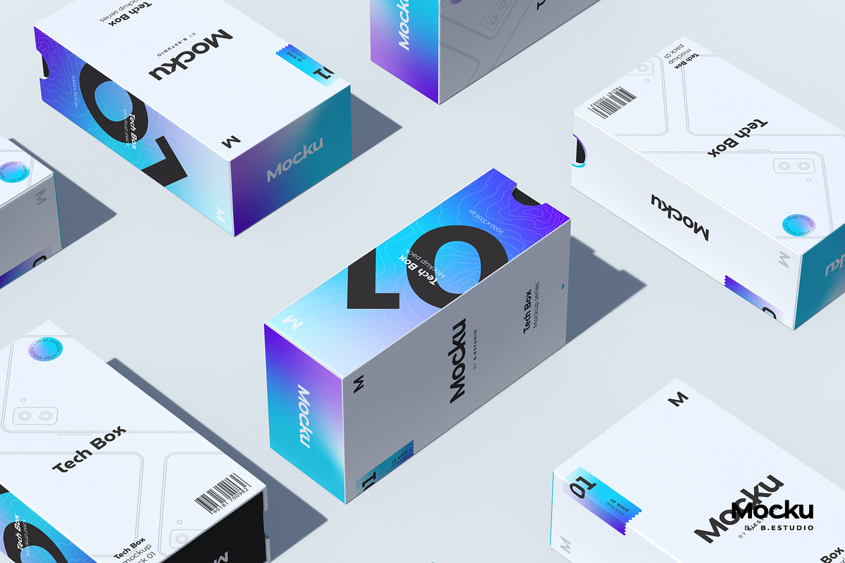 Tech Box Mockup - Megapack, a Packaging Mockup by Mocku