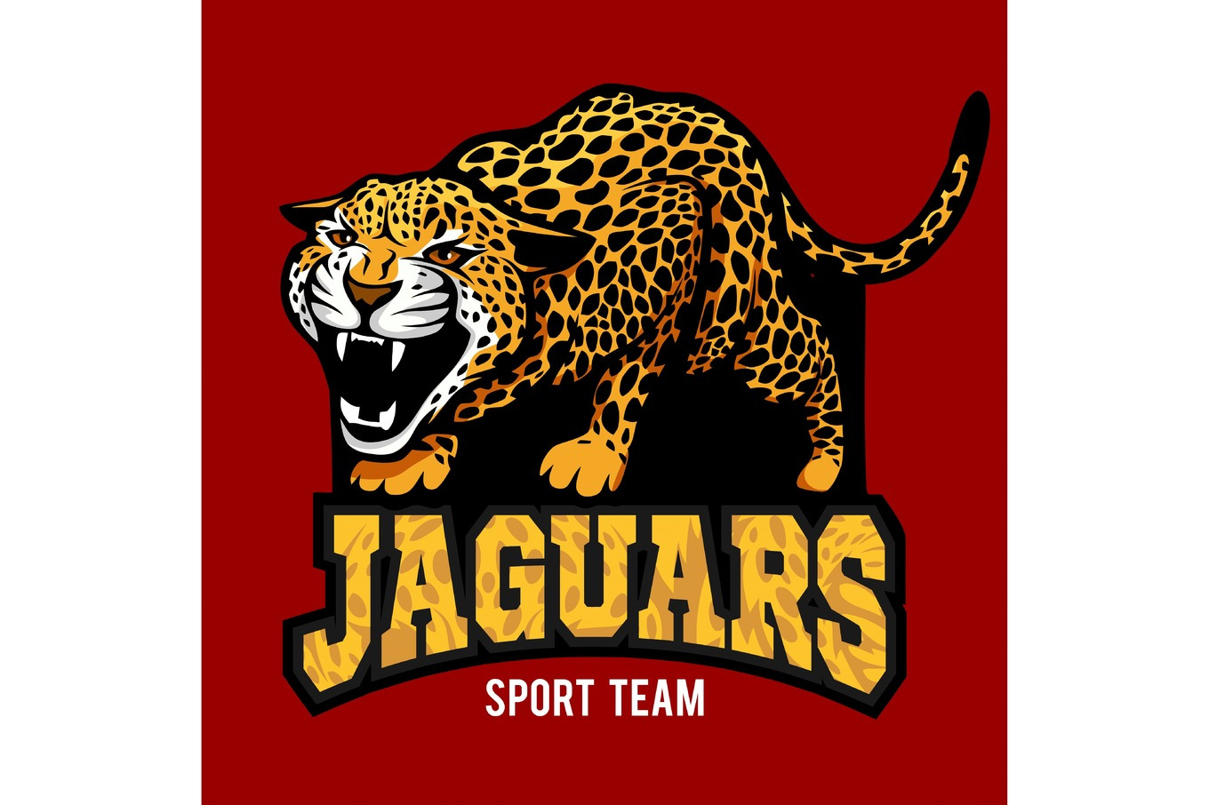 jaguar mascot - emblem for sport team, an Animal Illustration by ...