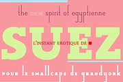 Suez font, a Font by Wiescher Design