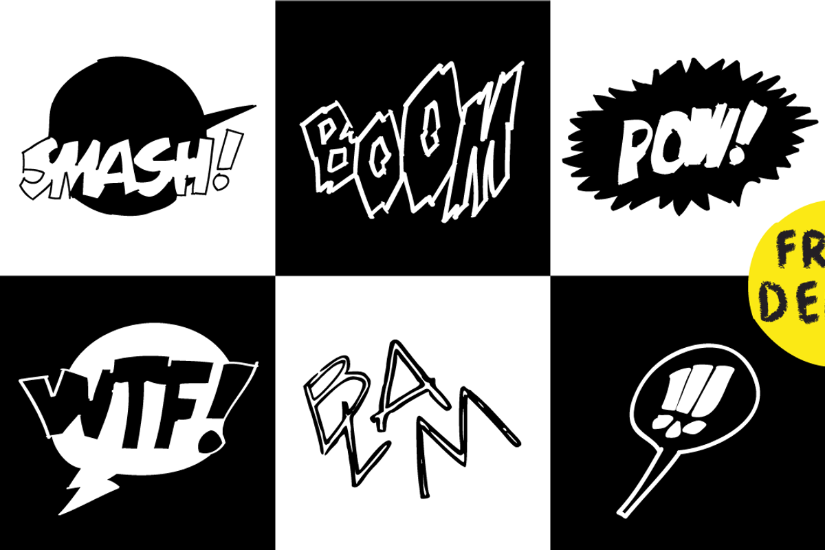 FONT | Boom pang Pow, a Symbol Font by Typo Graphic Design