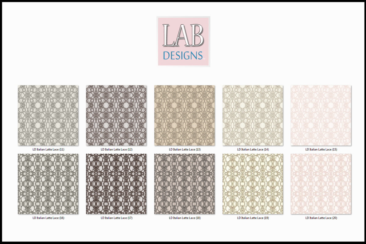 20 Lace Textures Italian Latte, a Texture Graphic by Lab Designs
