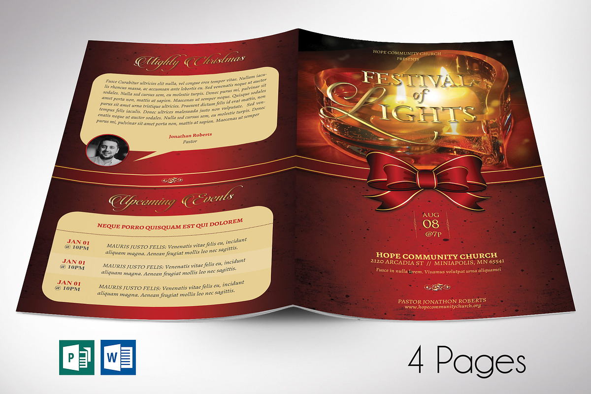 Light Christmas Program Template