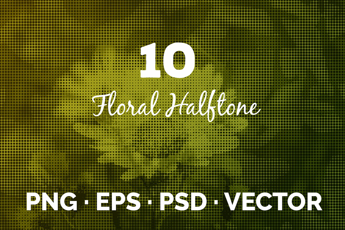 Floral Halftone Textures, a Texture Graphic by Architect´s eye