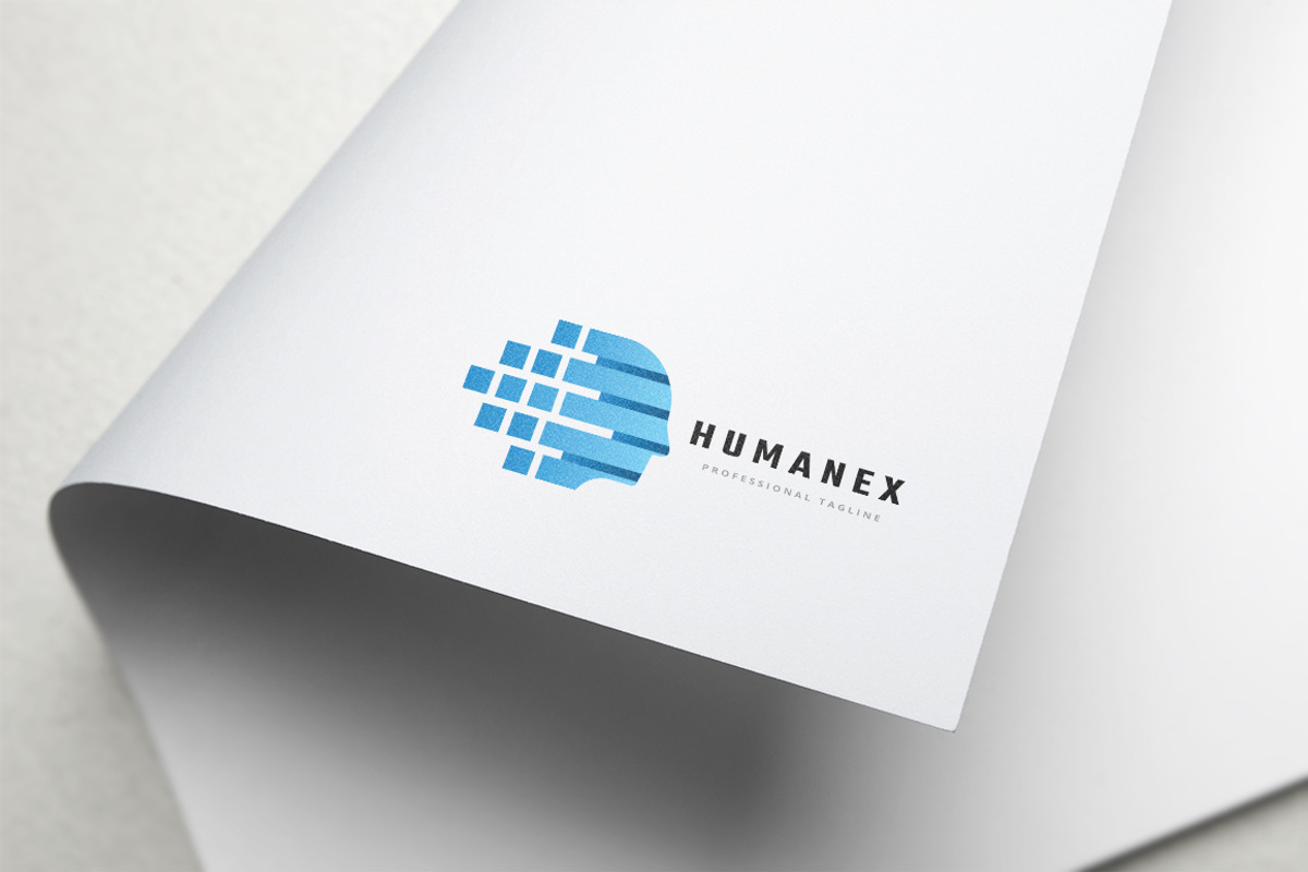 Pixel Human Data Logo, a Branding & Logo Template by Design_Planet