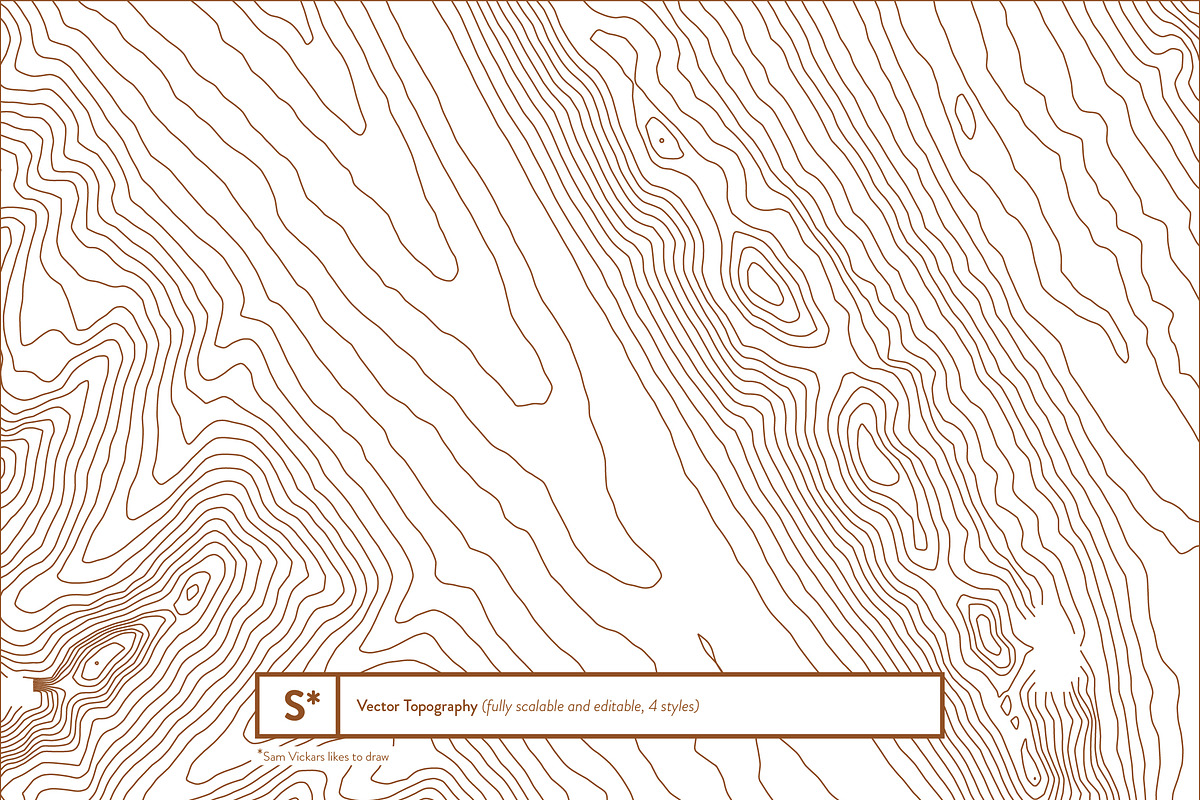 Topographic Map Backgrounds, a Background Graphic by Sam Vickars*