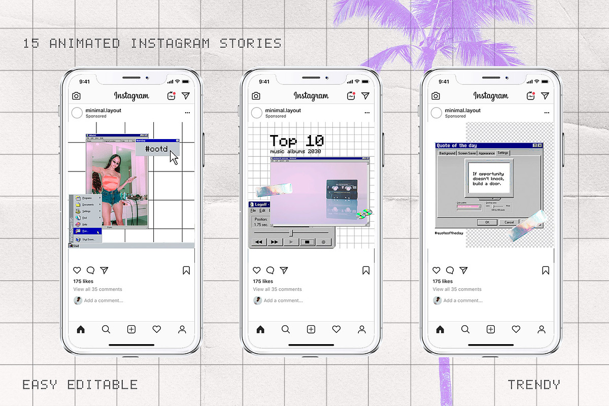 Old Computer Insta template Ps Canva, a Social Media Template by Marie T