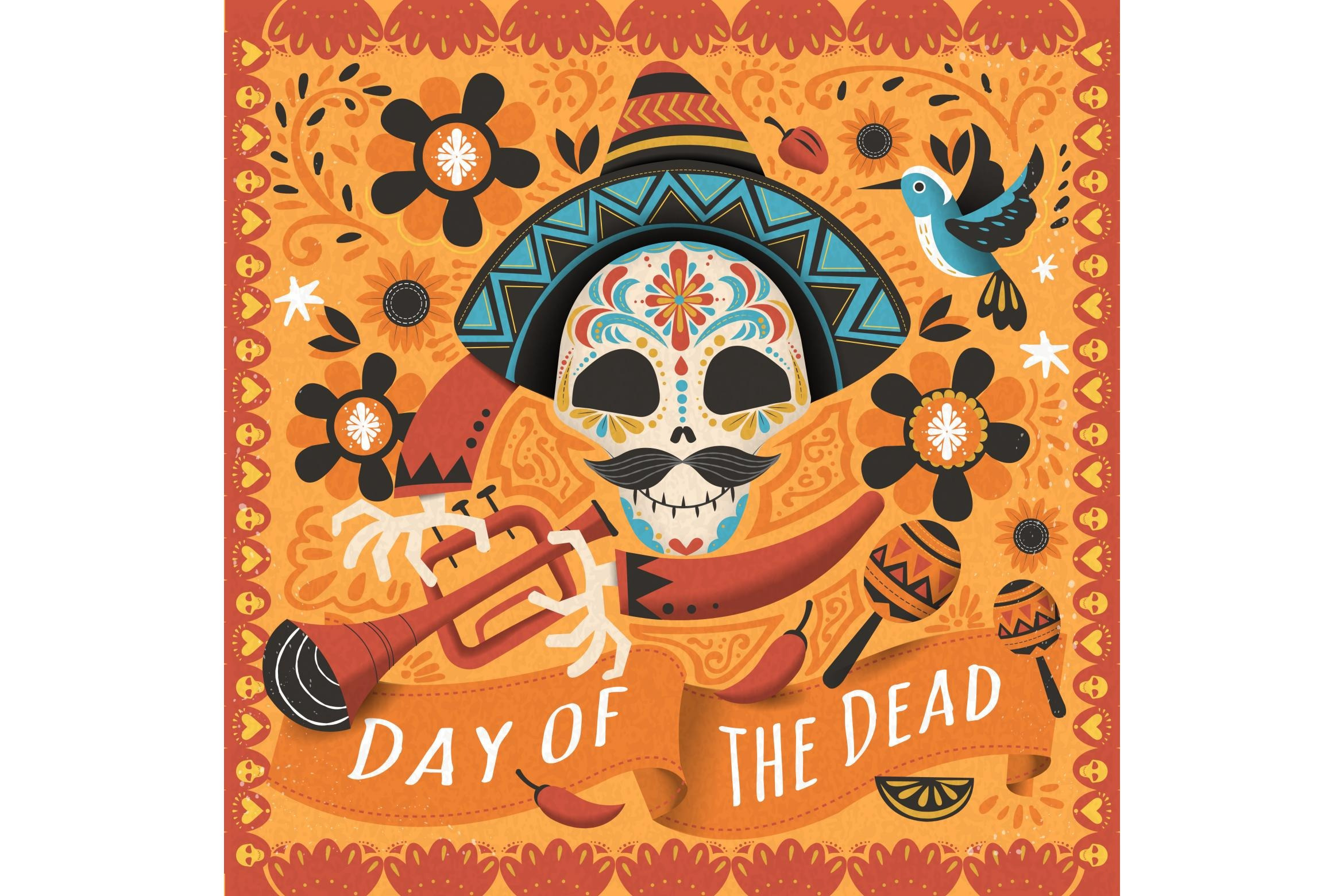 Day of the dead poster, a Decorative Illustration by TotallypicRF ...