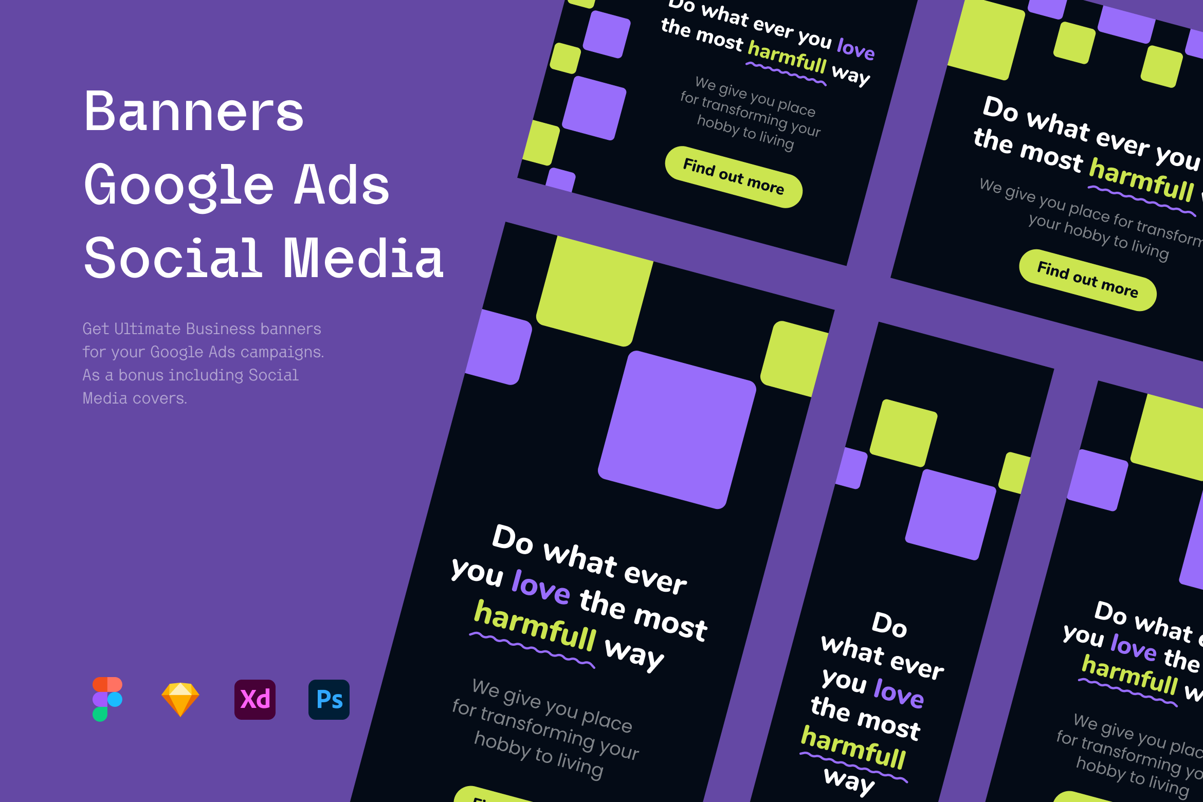 Harmfull Business Banners vol17, a Templates & Theme by Petr Bilek