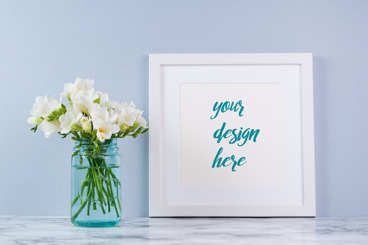 Simple Frame Mockup, a Print Template by Siân C Photography | Creative ...