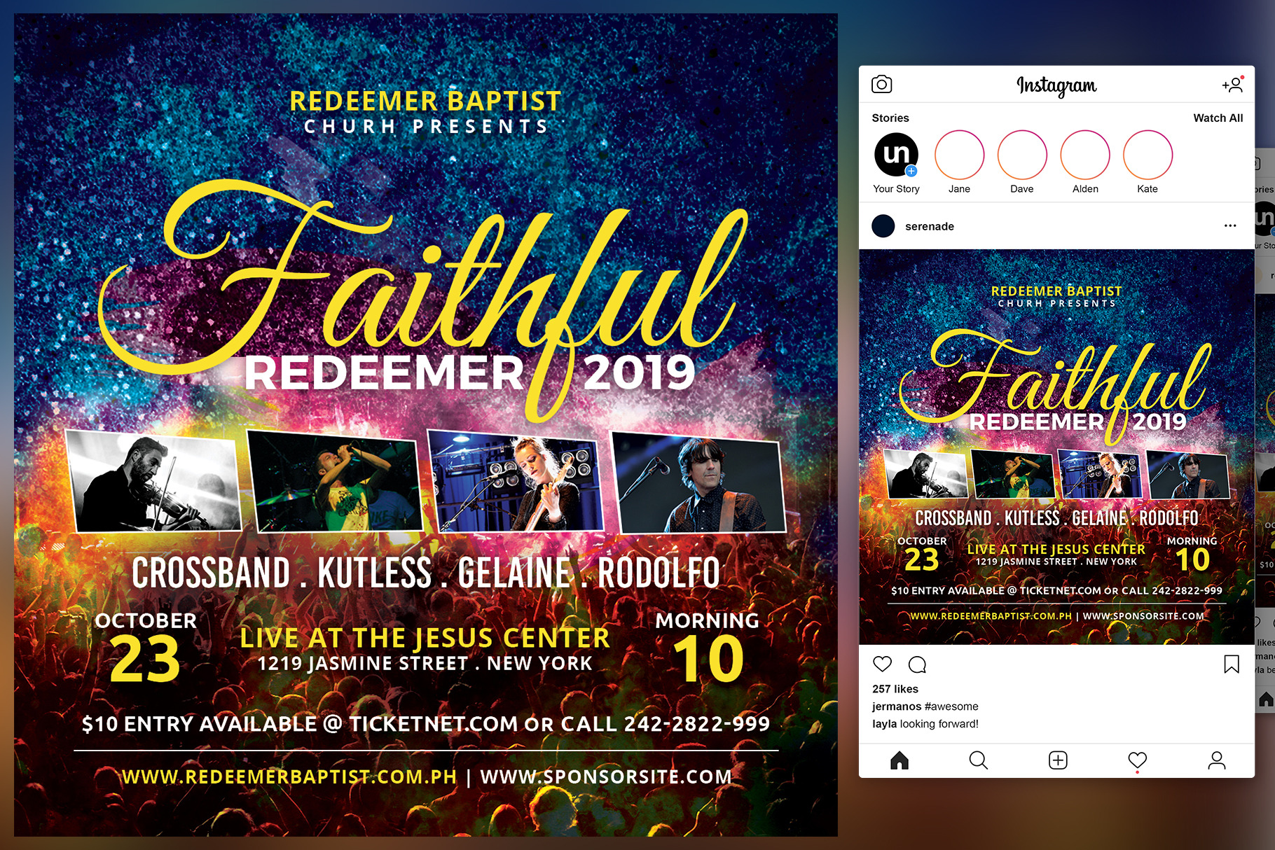 Faithful Redeemer Flyer, a Flyer Template by KiraYamato Design Studio