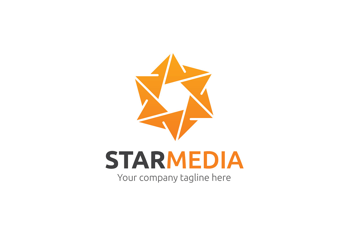 Star Media Logo, a Branding & Logo Template by XpertgraphicD