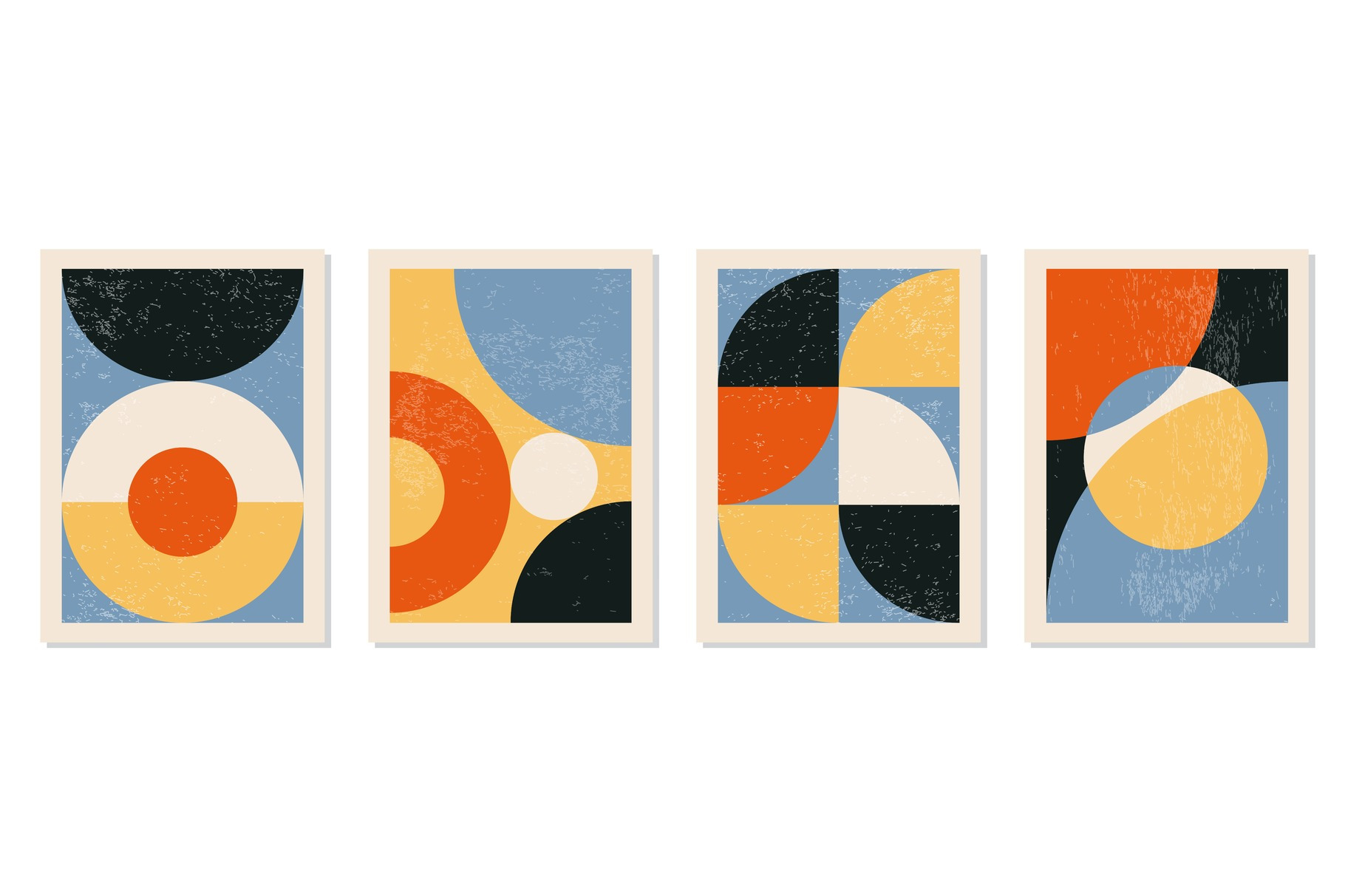 Set of minimal 20s geometric design, an Object Graphic by C Design ...