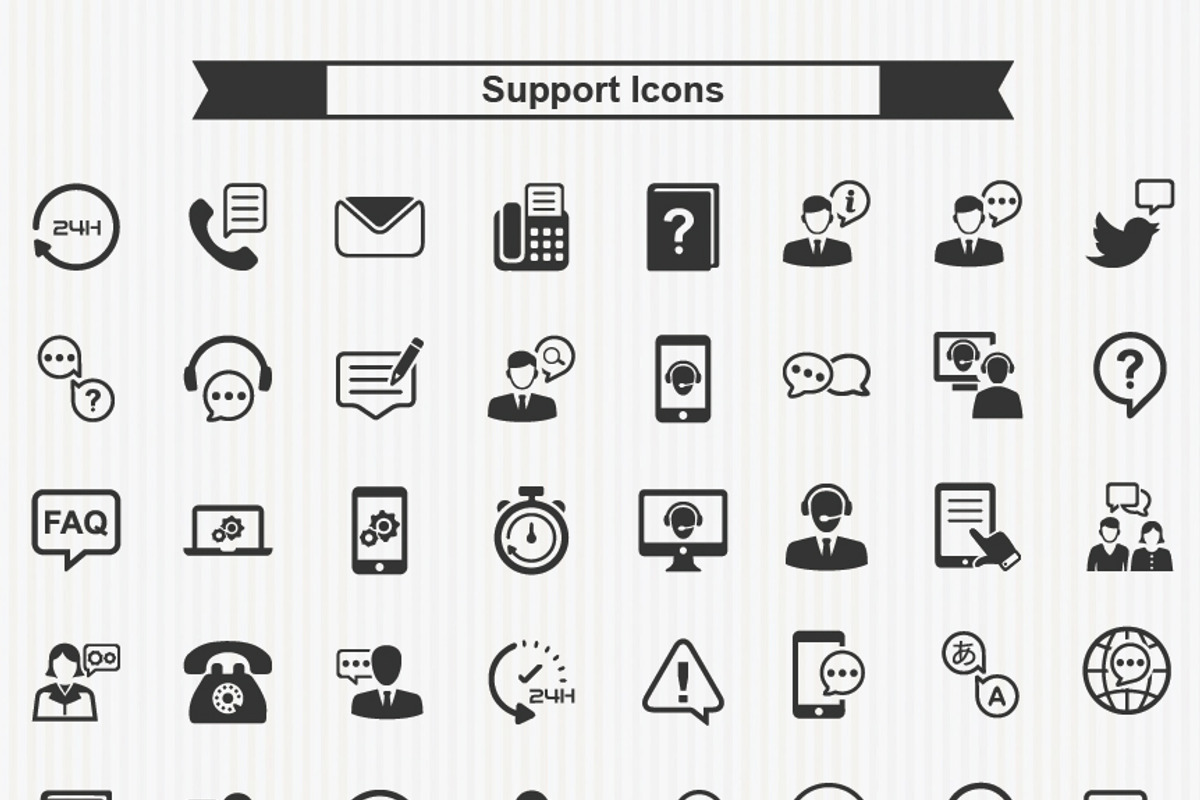 Support Icons, an Icon by Symbolic Language