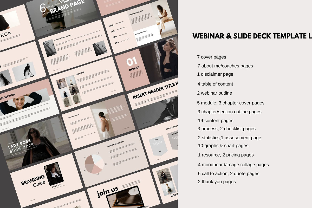 Canva Webinar Slide Deck Template, a Presentation Template by Deepa ...