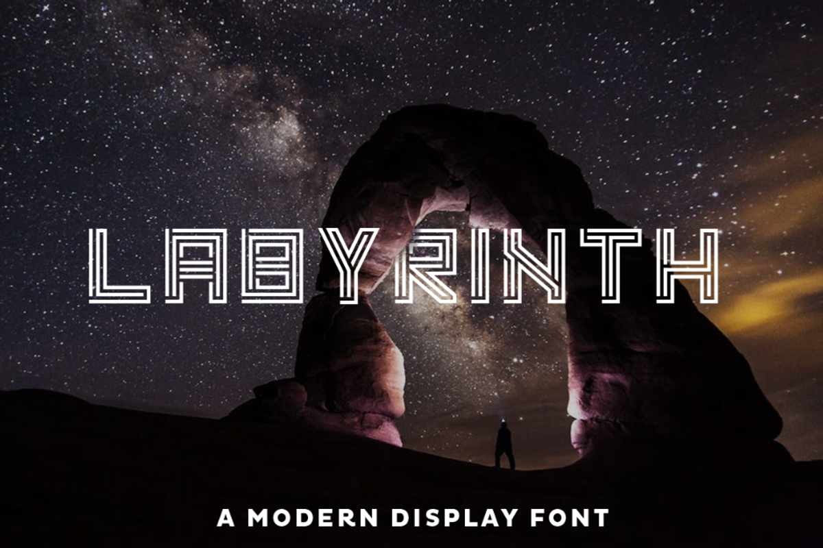 Labyrinth Font, a Font by Brandspark Mini