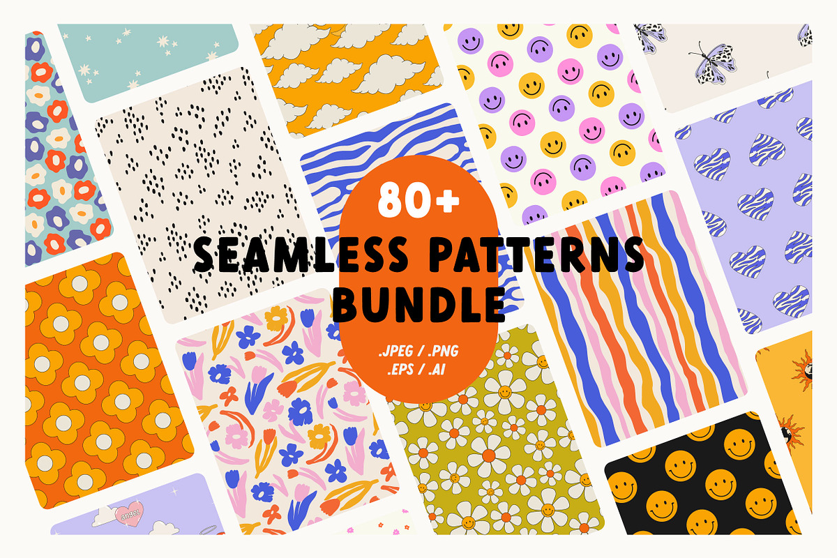 Updatable bundle / Seamless patterns | Creative Market