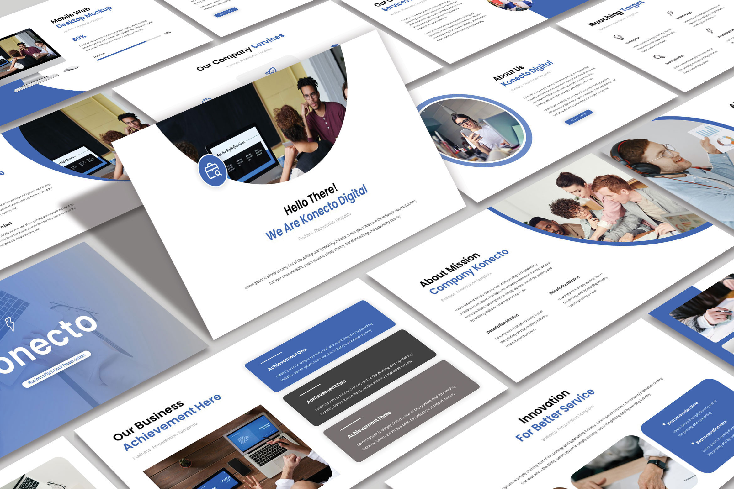 Konecto Pptx-Key-Slide Template | Creative Market