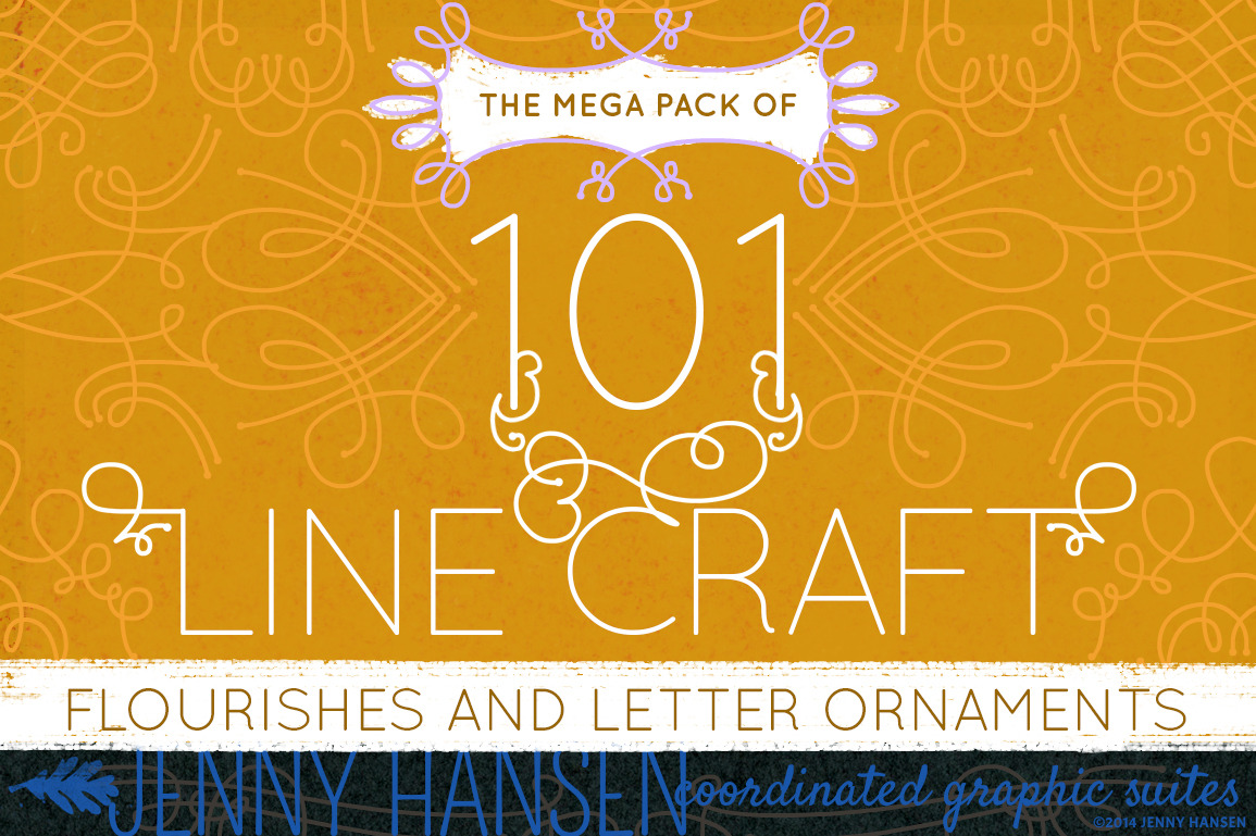 DIY Drop Caps Line Craft Mega Pack, an Object Graphic by Jenny Hansen ...