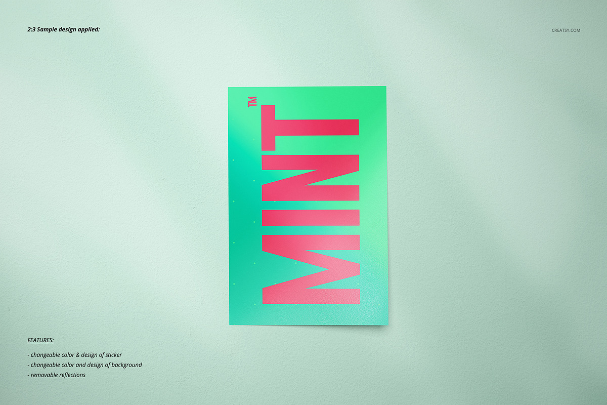 Sticker Generator Mockup Set, a Product Mockup by creatsy5