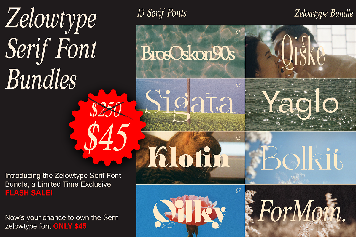 Zelowtype Serif Elegance Bundle