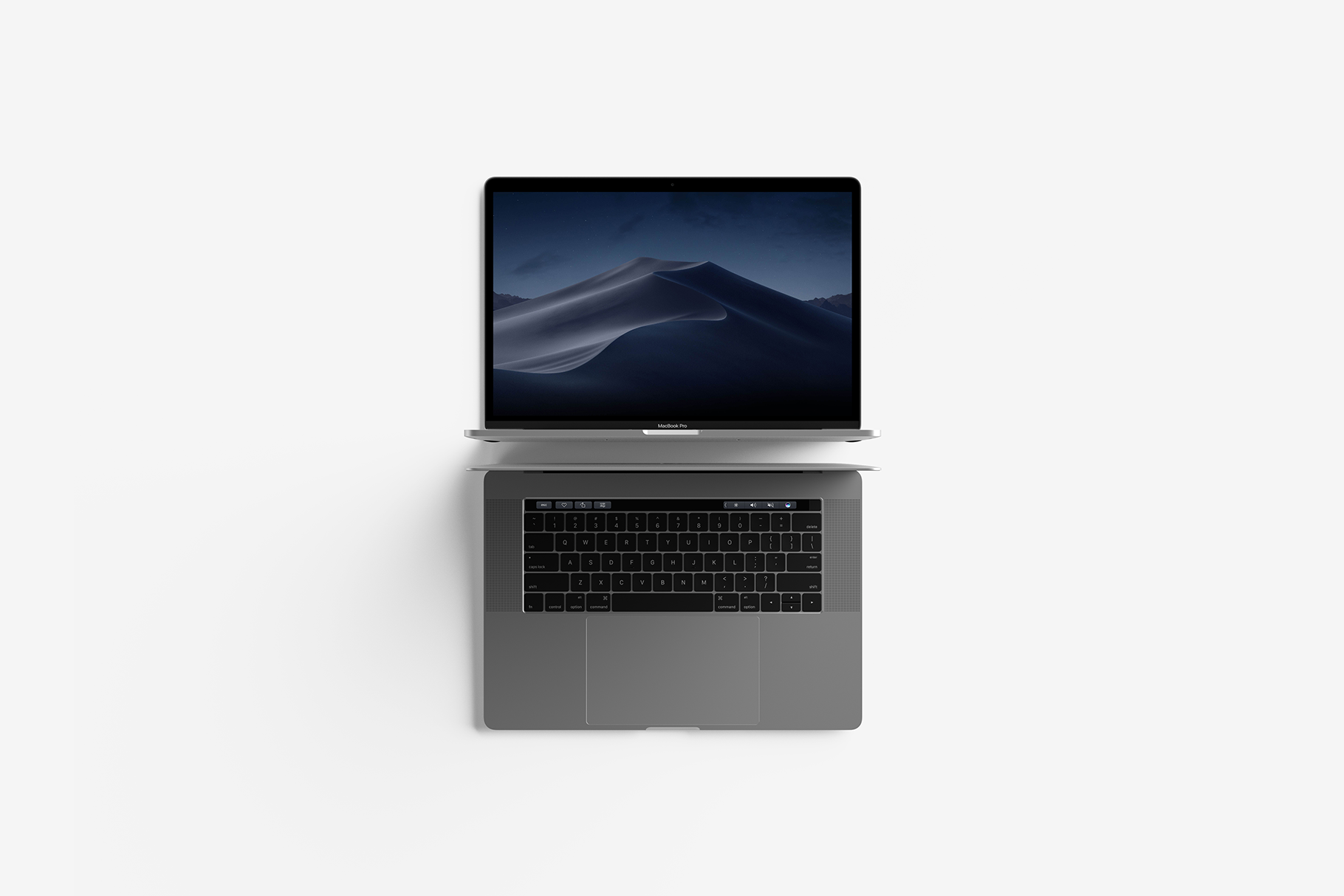 Modern Top View MacBook Pro Mockup, a Mac Mockup by Anthony Boyd Graphics