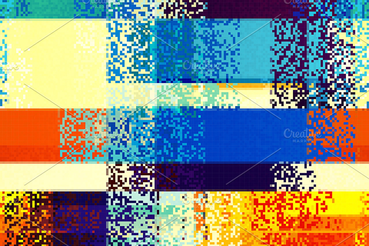 Dither pixelated seamless textures | Creative Market