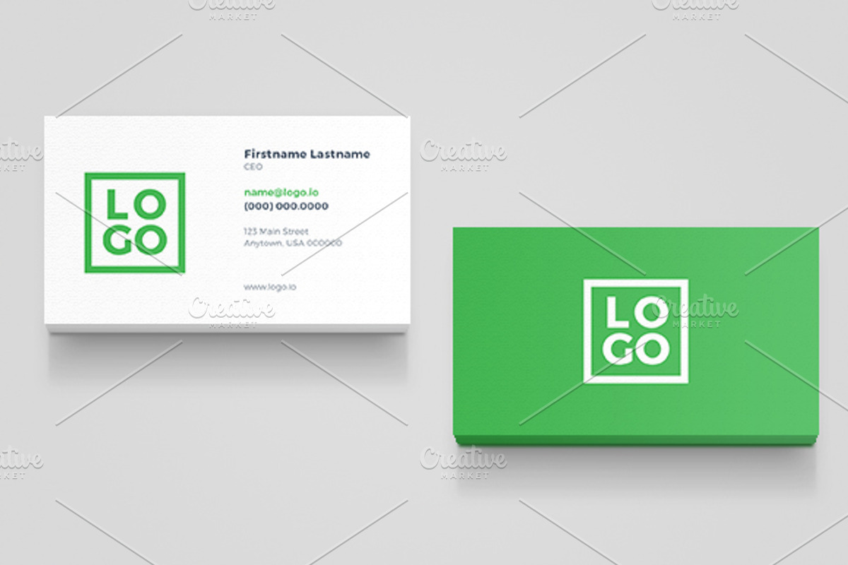 Hand Holding Business Card Template, a Print Template by Loudoun Design Co.