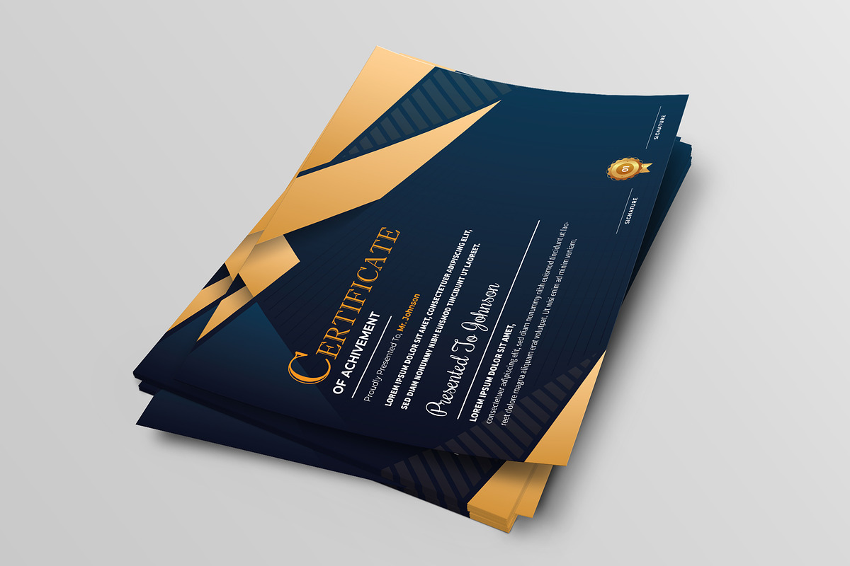 Certificate Design Template, a Stationery Template by ZAAS